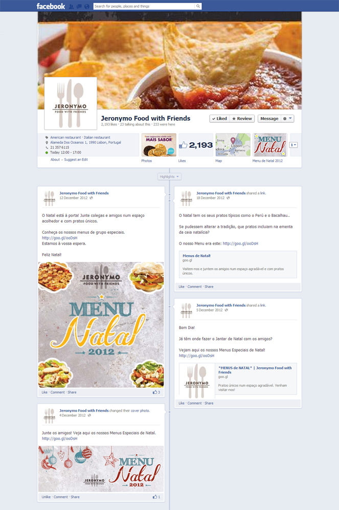 Projetos | Jeronymo Food w/ Friends – Campanhas Facebook | CURIOSIDADE